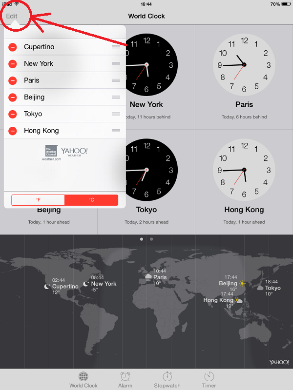 World clock ipad edit Techhub World clock ipad edit Techhub