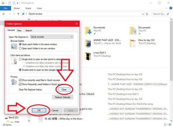 ปิด Recent Files ใน Windows 10 อย่าให้ใครรู้ว่าเราเปิดไฟล์อะไร