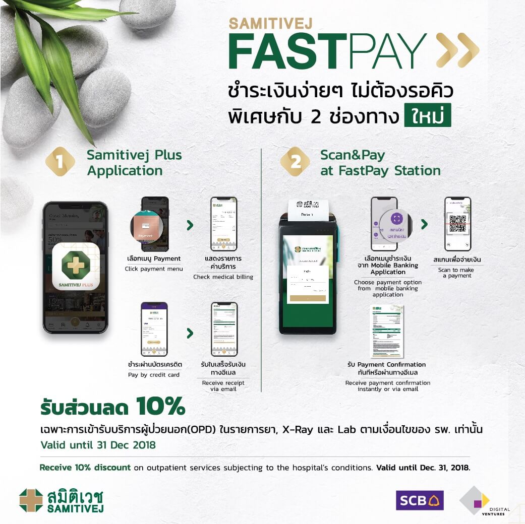 ธนาคารไทยพาณิชย์ร่วมกับโรงพยาบาลสมิติเวช เปิดตัว The FIRST Lounge & SCB Investment Center