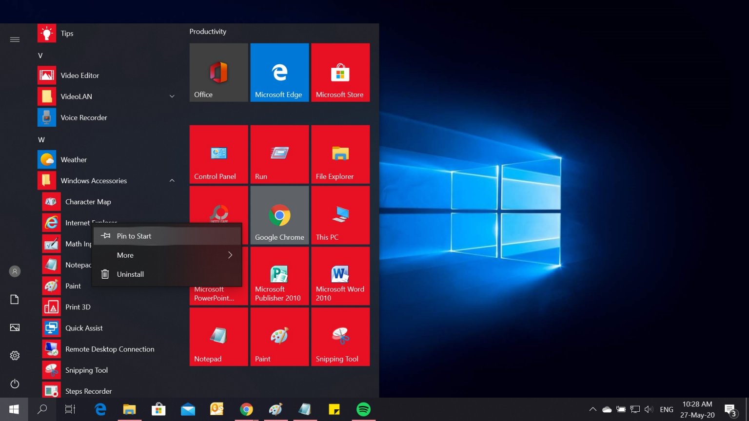 How to : ใช้ปุ่ม Start Menu บน Windows 10 อย่างไรให้คุ้ม