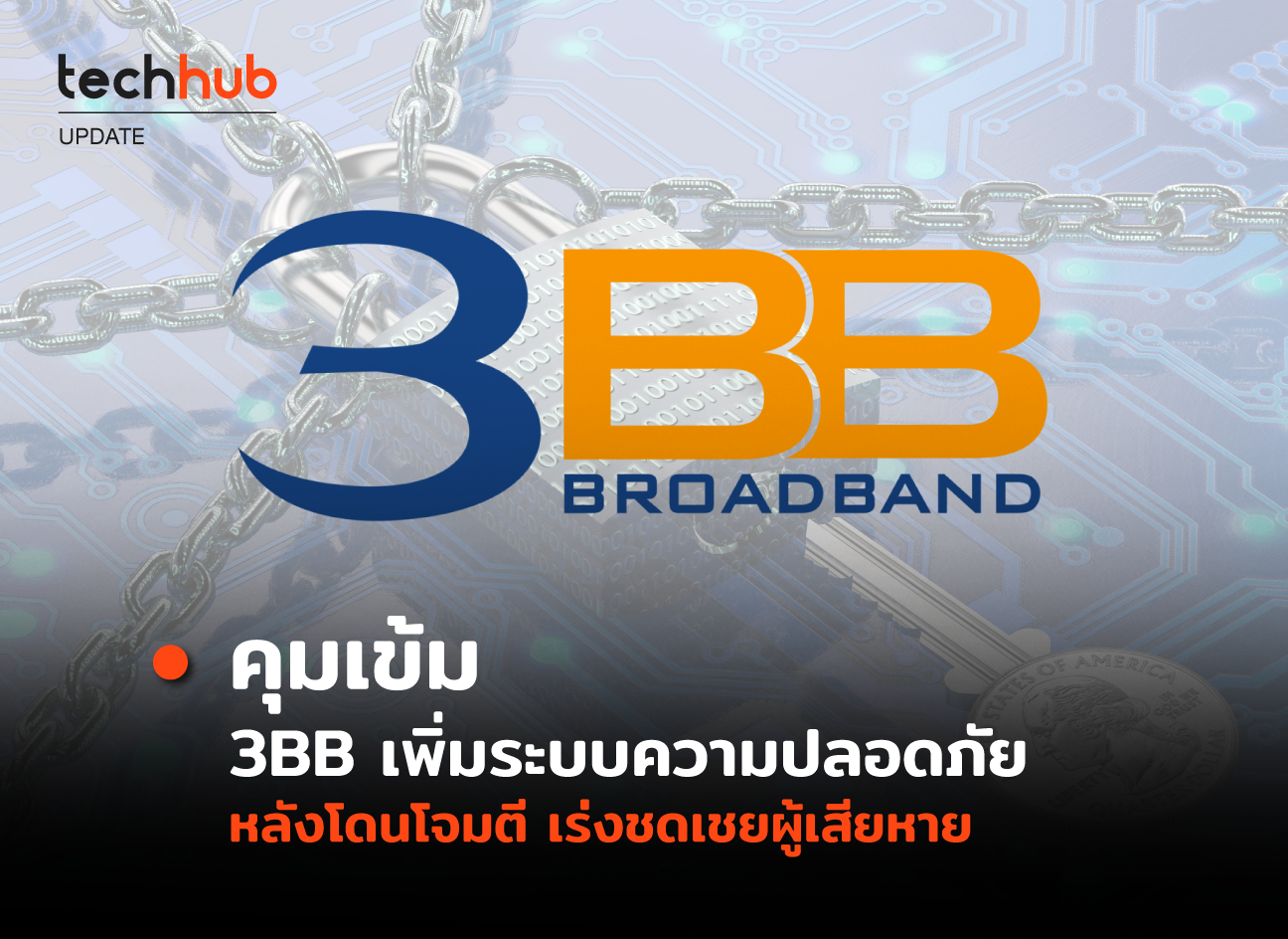 3BB เพิ่มระบบความปลอดภัย เร่งชดเชยผู้เสียหาย หลังโดน ransomware โจมตี