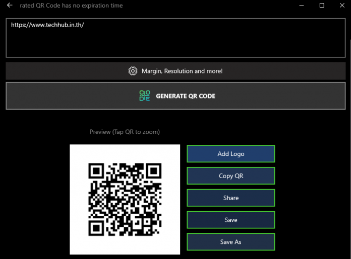 How To สร้าง QRCODE บน Windows 10 แบบนับคนสแกนได้ ไม่หมดอายุ - techhub