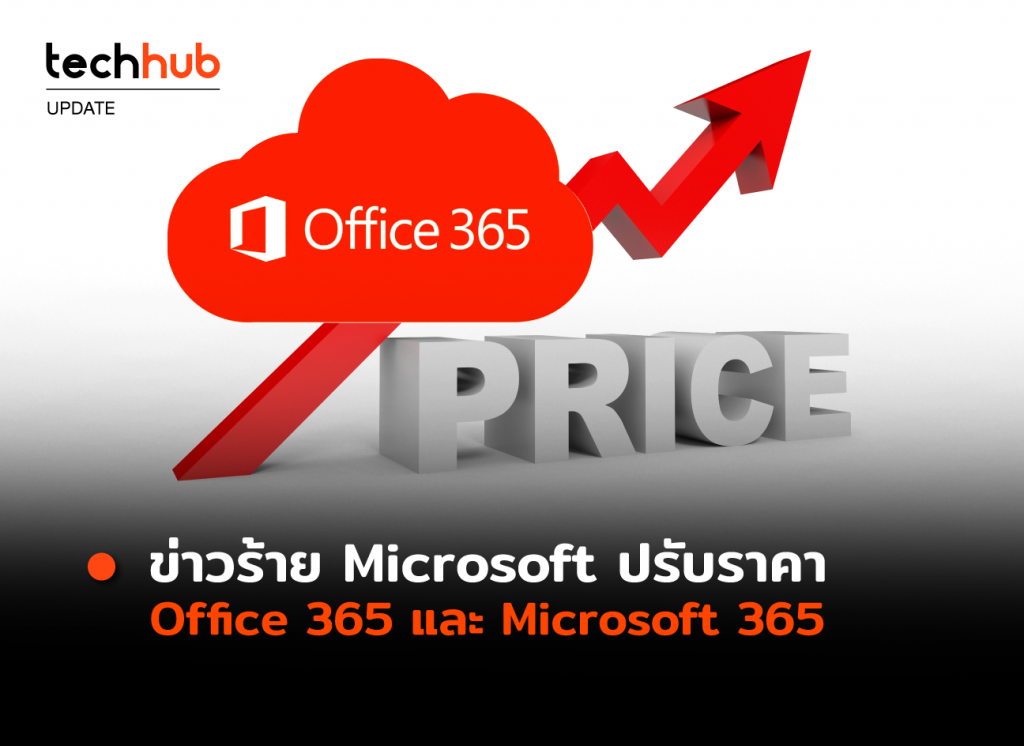 ข่าวร้าย Microsoft ปรับราคา Office 365 และ Microsoft 365 - techhub