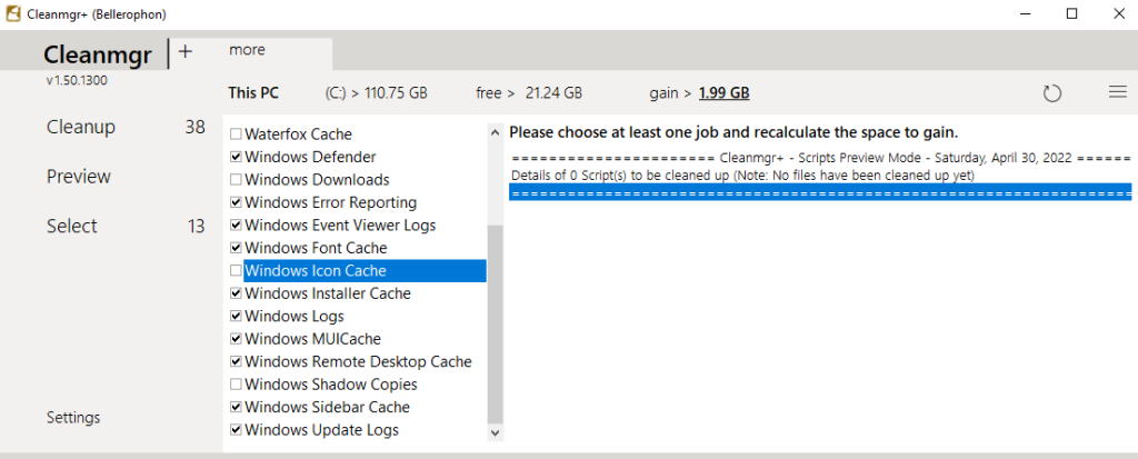 Clear All Cache เพิ่มความเร็วให้ Windows 10
