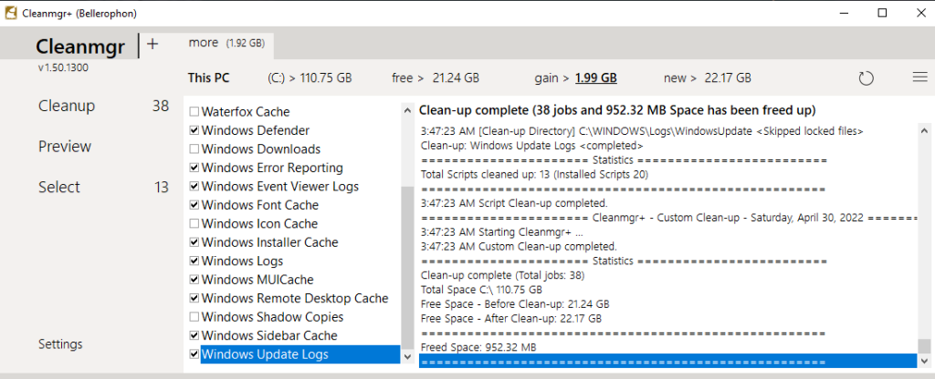 Clear All Cache เพิ่มความเร็วให้ Windows 10