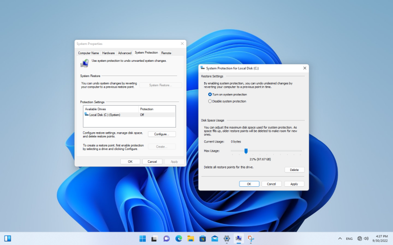 How to : เปิดใช้ฟีเจอร์ในตำนาน System Restore บน Windows 11