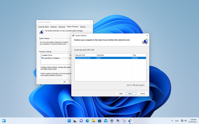 How to : เปิดใช้ฟีเจอร์ในตำนาน System Restore บน Windows 11