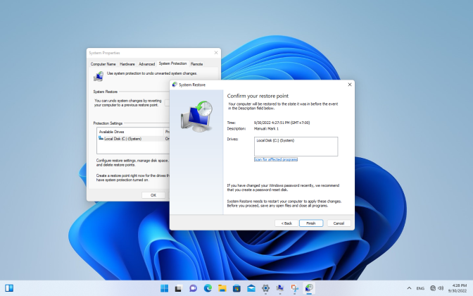 How to : เปิดใช้ฟีเจอร์ในตำนาน System Restore บน Windows 11