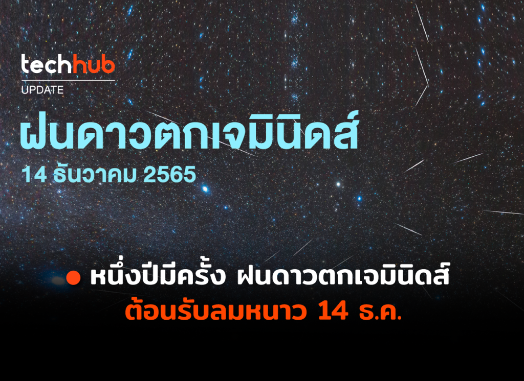 หนึ่งปีมีครั้ง ฝนดาวตกเจมินิดส์ ต้อนรับลมหนาว 14 ธ.ค.