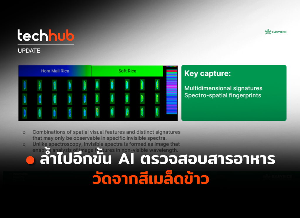 ล้ำไปอีกขั้น AI ตรวจสอบสารอาหาร วัดจากสีเมล็ดข้าว