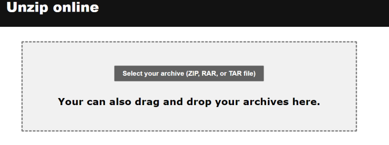 5 เครื่องมือ Unzip แตกไฟล์บน Online แถมใช้ฟรี