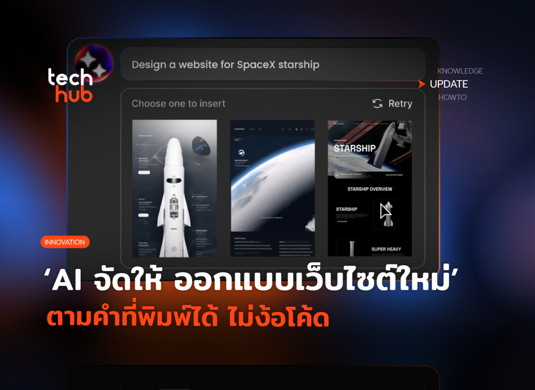 Dora AI จัดให้ ออกแบบเว็บไซต์ใหม่ ตามคำที่พิมพ์ได้ ไม่ง้อโค้ด