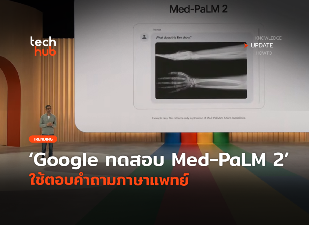 คุณหมอ AI Google ทดสอบ Med-PaLM 2 ใช้ตอบคำถามภาษาแพทย์