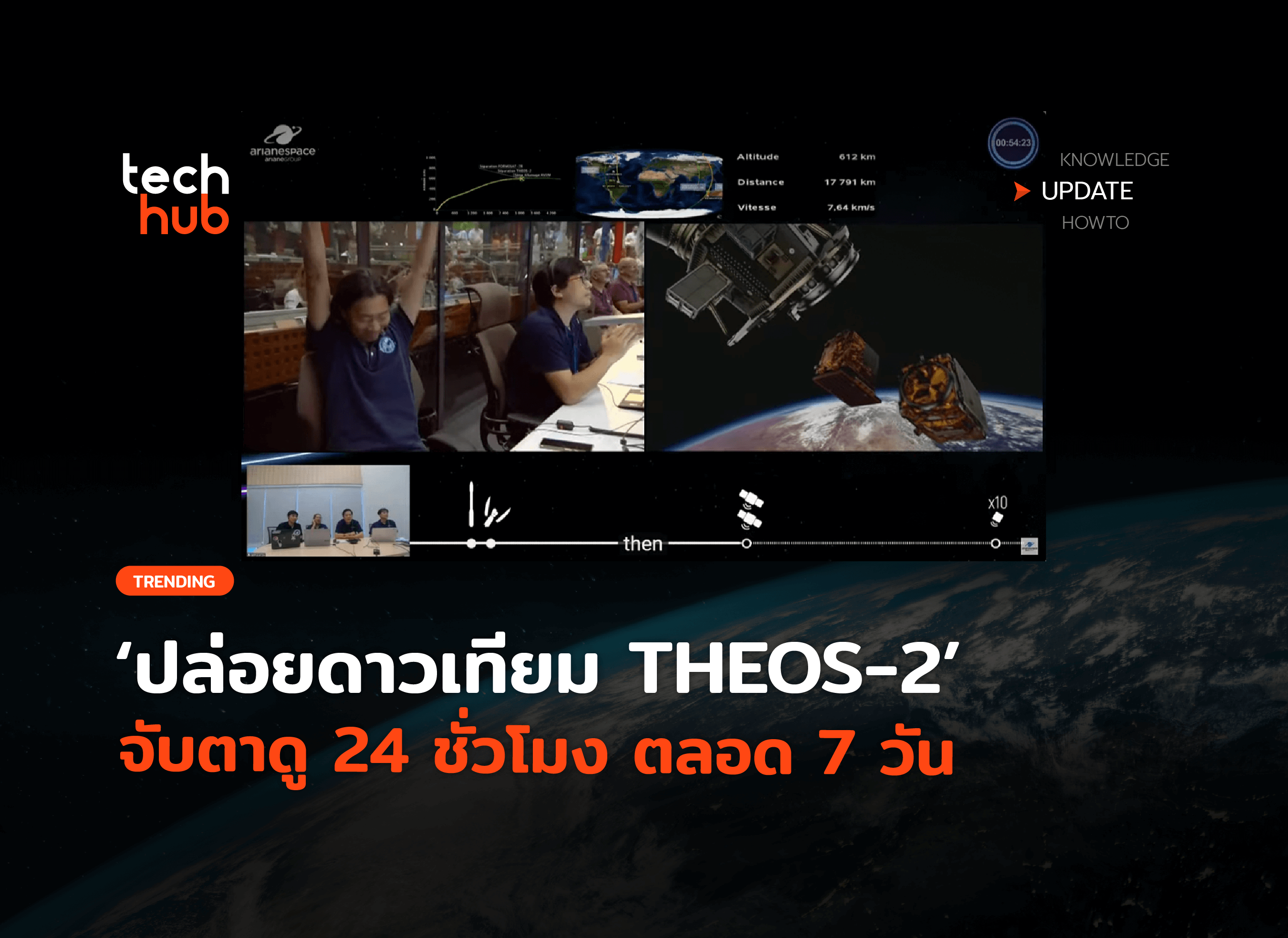 สำเร็จแล้ว ปล่อย THEOS-2 ดาวเทียมสัญชาติไทย จับตาดู 24 ชั่วโมง