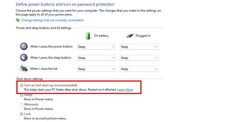 How To ปิดระบบ Fast Startup บน Windows 11