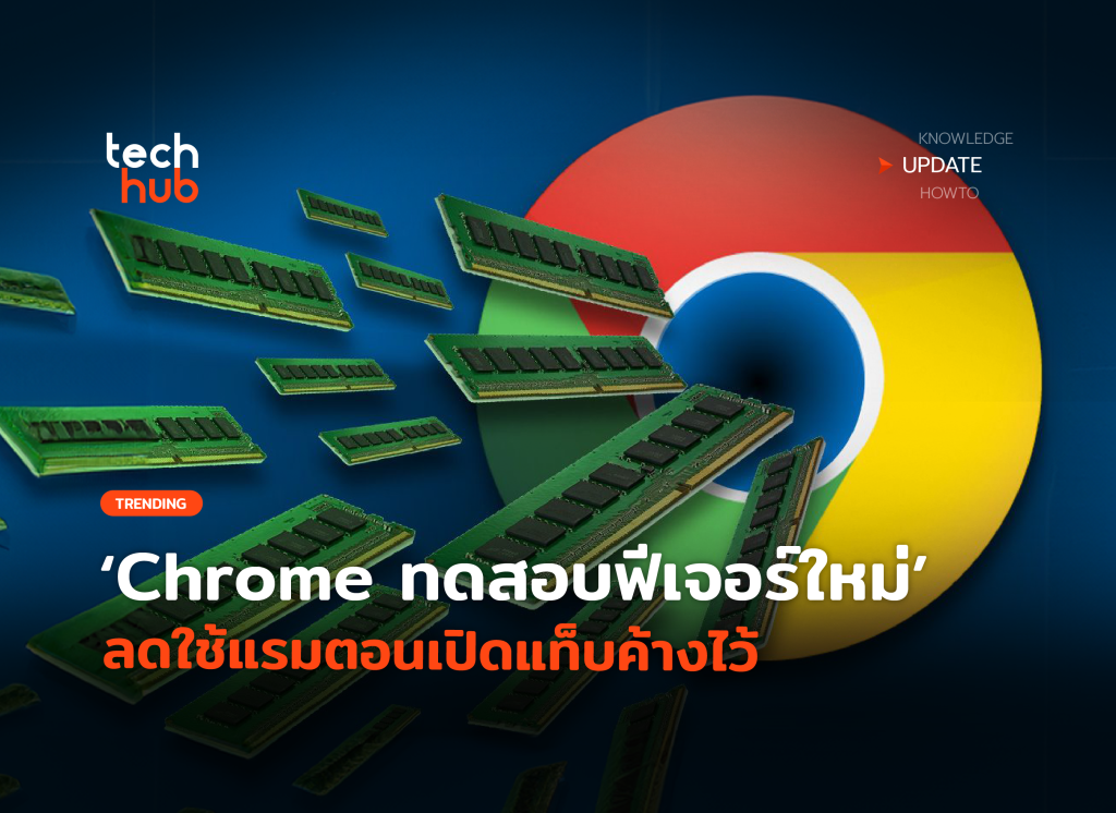 Chrome Memory Saver ฟีเจอร์ใหม่ ลดใช้แรมตอนเปิดแท็บค้างไว