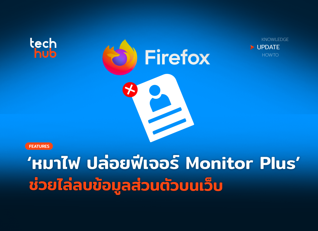 บริการใหม่ หมาไฟ ปล่อยฟีเจอร์ Monitor Plus ช่วยลบข้อมูลส่วนตัวบนเว็บ