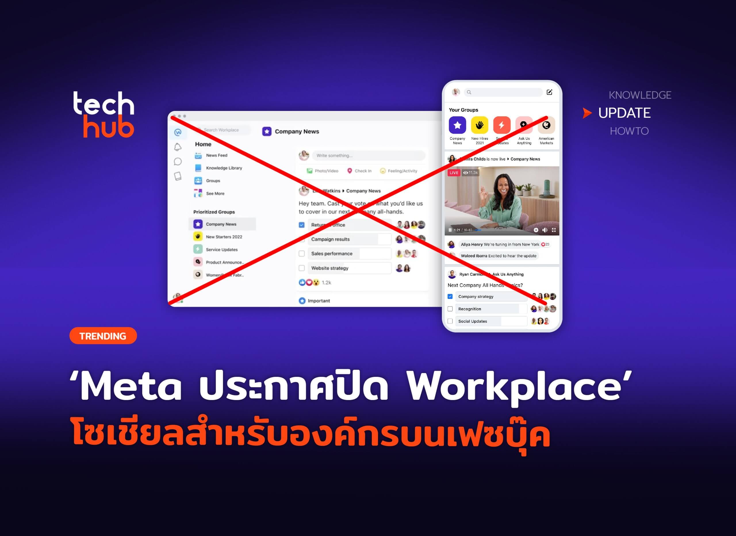 ไม่ได้ไปต่อ Meta ประกาศปิด Workplace โซเชียลสำหรับองค์กรบนเฟซบุ๊ค
