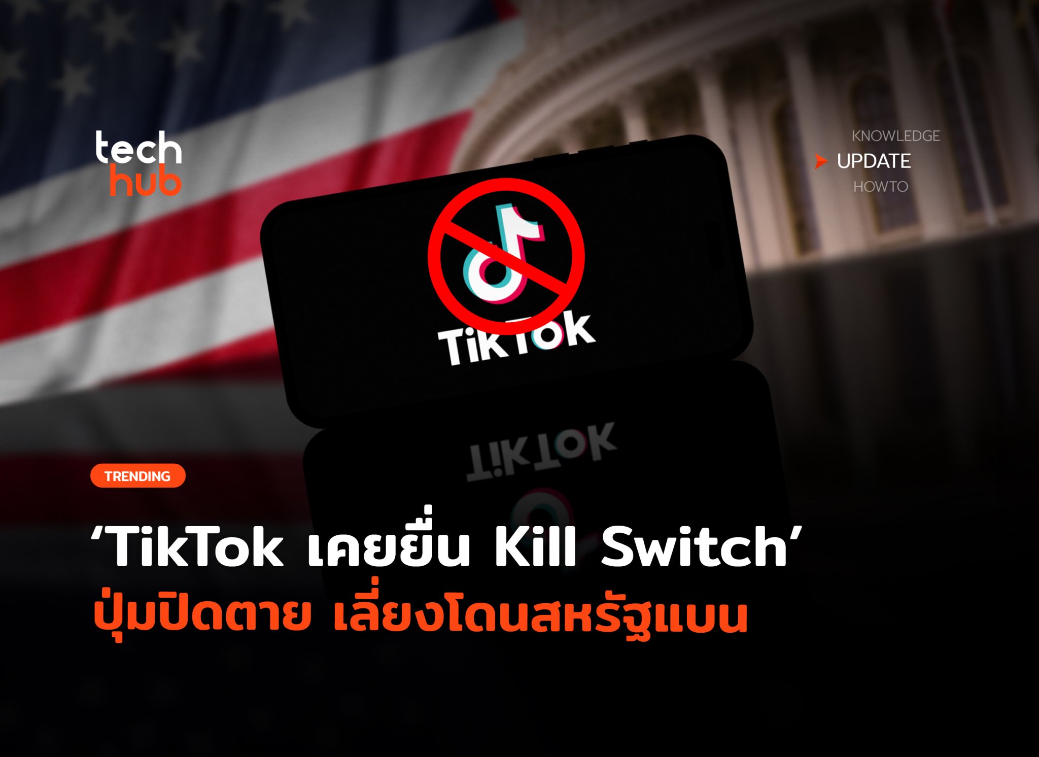 ไม่เป็นผล TikTok เคยยื่น Kill Switch ปุ่มปิดตาย เลี่ยงโดนสหรัฐแบน - techhub