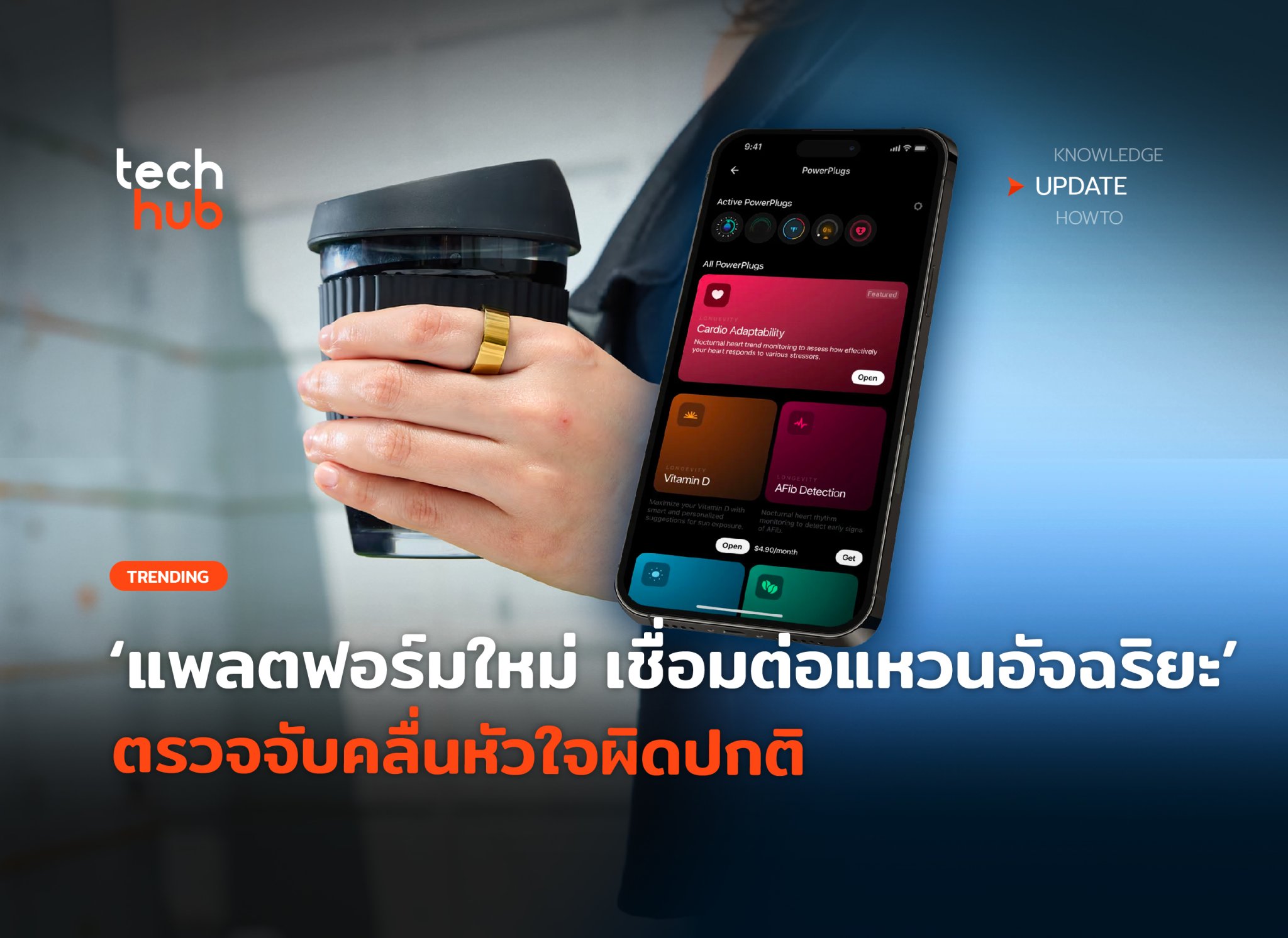 แพลตฟอร์มใหม่ เชื่อมต่อแหวนอัจฉริยะ ตรวจจับคลื่นหัวใจผิดปกติ
