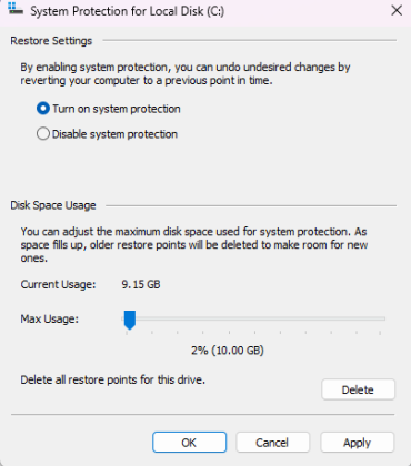 How To สร้าง Restore Point บน Windows 11