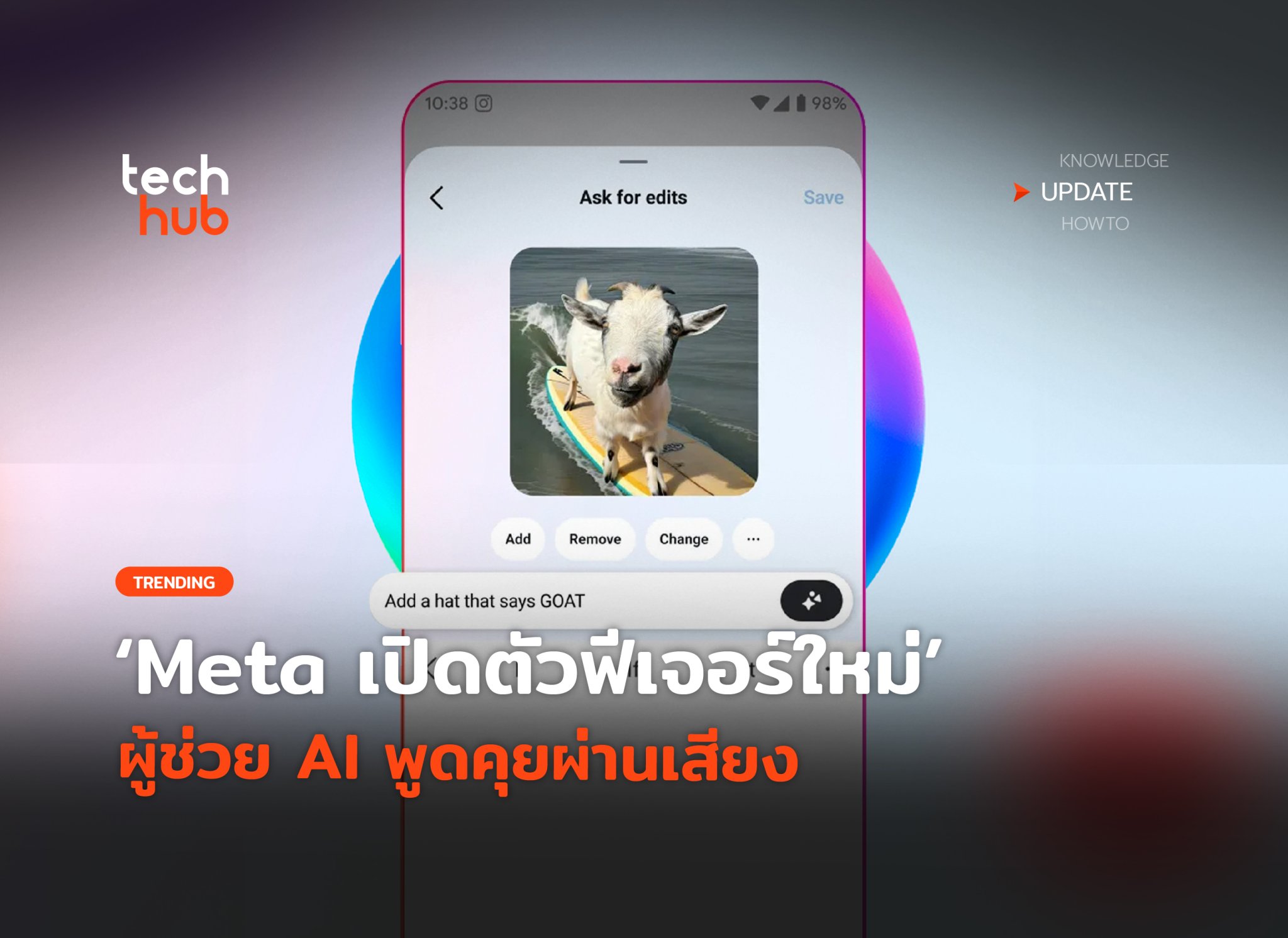 เลียนเสียงคนดัง Meta เปิดตัวฟีเจอร์ใหม่ ผู้ช่วย AI พูดคุยผ่านเสียง - techhub
