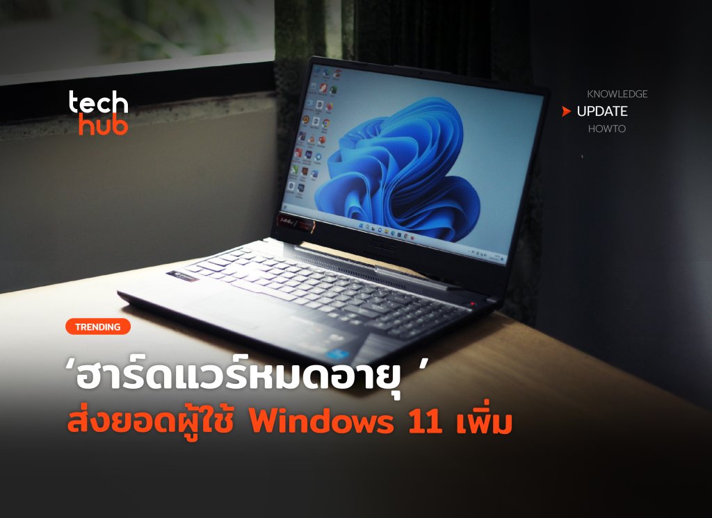 ฮาร์ดแวร์หมดอายุ ส่งยอดผู้ใช้ Windows 11 เพิ่ม