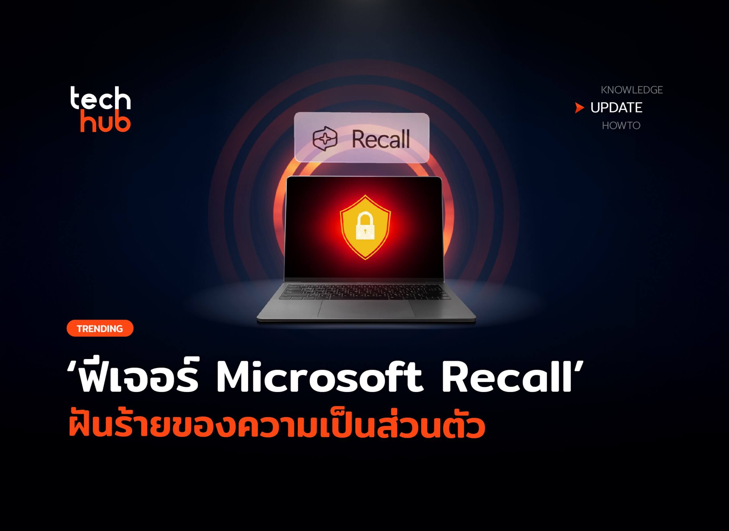 วิจารณ์หนัก ฟีเจอร์ Microsoft Recall ฝันร้ายของความเป็นส่วนตัว
