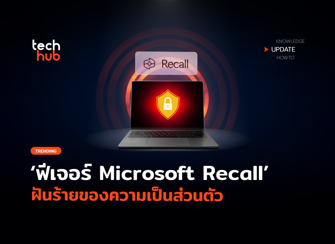 วิจารณ์หนัก ฟีเจอร์ Microsoft Recall ฝันร้ายของความเป็นส่วนตัว