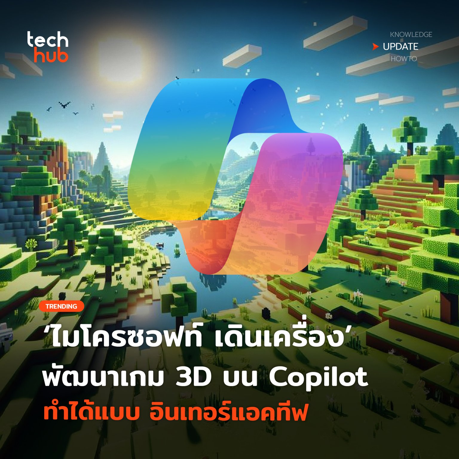 ไมโครซอฟท์ เดินเครื่อง พัฒนาเกม 3D บน Copilot