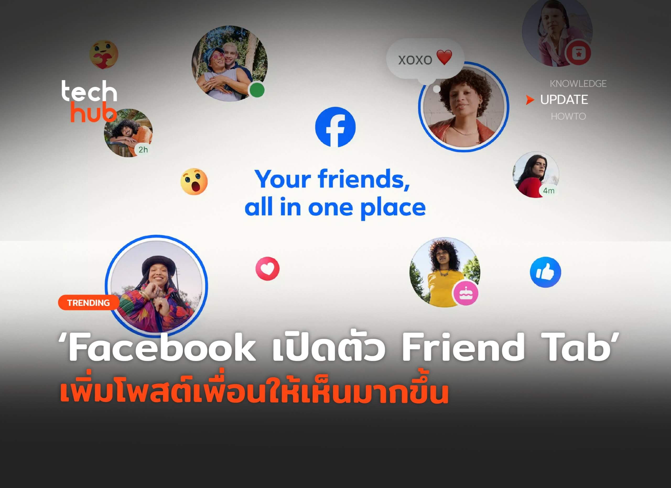 Facebook เปิดตัว Friend Tab เพิ่มโพสต์เพื่อนให้เห็นมากข้น