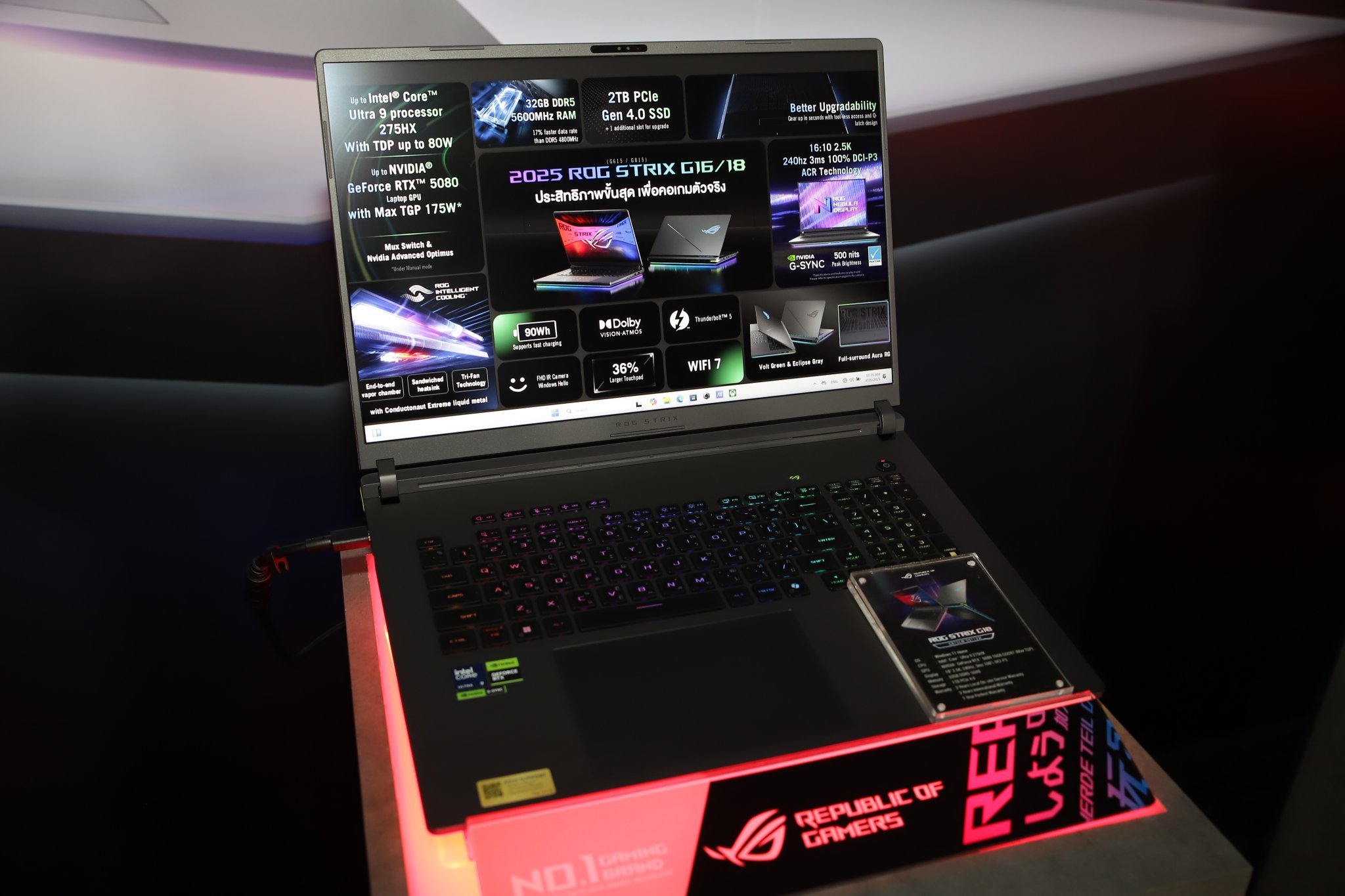ROG เปิดตัวไลน์อัปเกมมิ่งโน้ตบุ๊กรุ่นใหม่ล่าสุดของปี 2025 ในงาน ‘NEXT ...