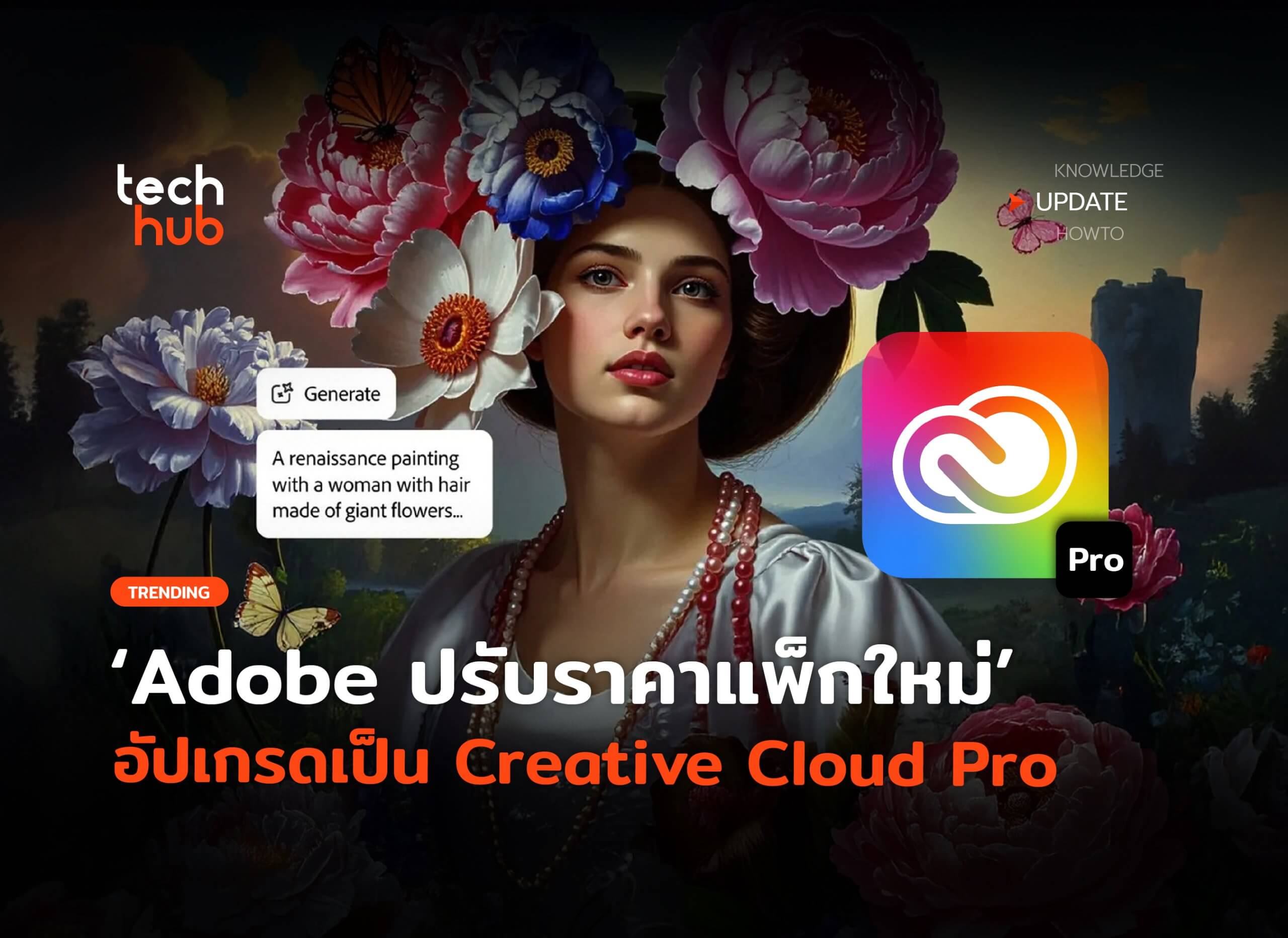 แลกฟีเจอร์ AI Adobe ปรับราคาแพ็กใหม่ Creative Cloud Pro